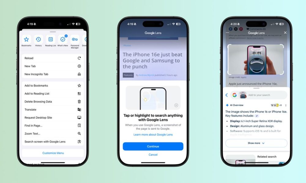 Google lanza una función parecida a Circle to Search en iOS a través de ...